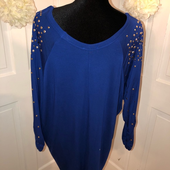 Grace Elements | Tops | Grace Elements Womens Royal Blue Tunic | Poshmark